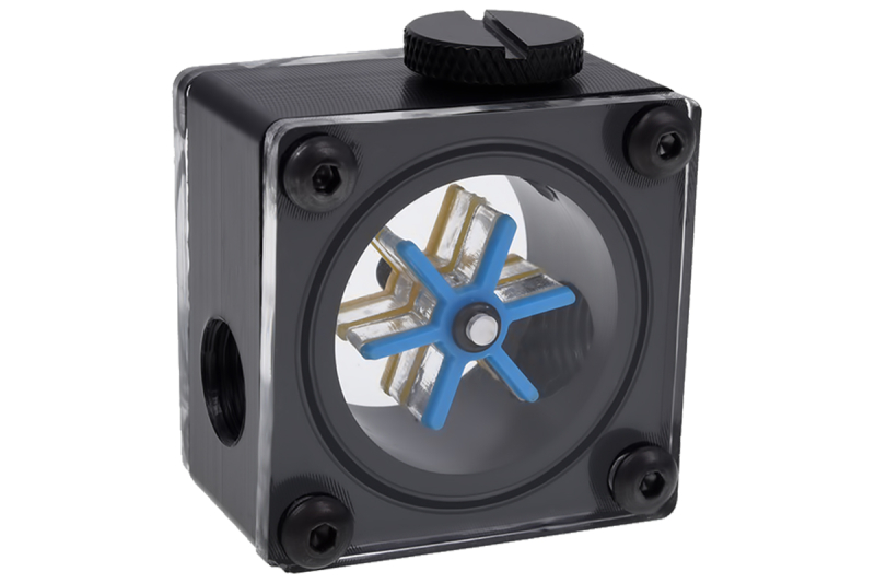 Alphacool Eisfluegel flow indicator G1/4 square - Acetal | Alphacool