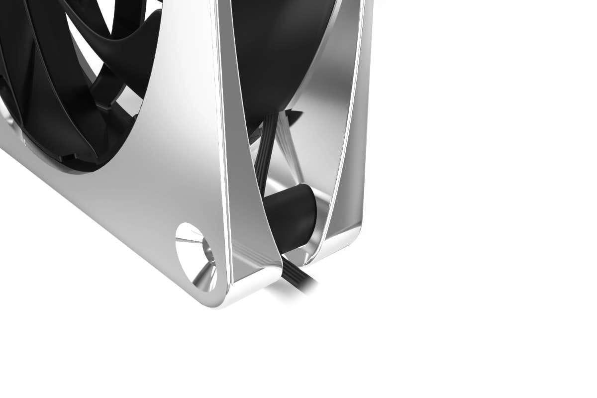 Alphacool Apex Stealth Chrome fan, metal 120mm | Alphacool