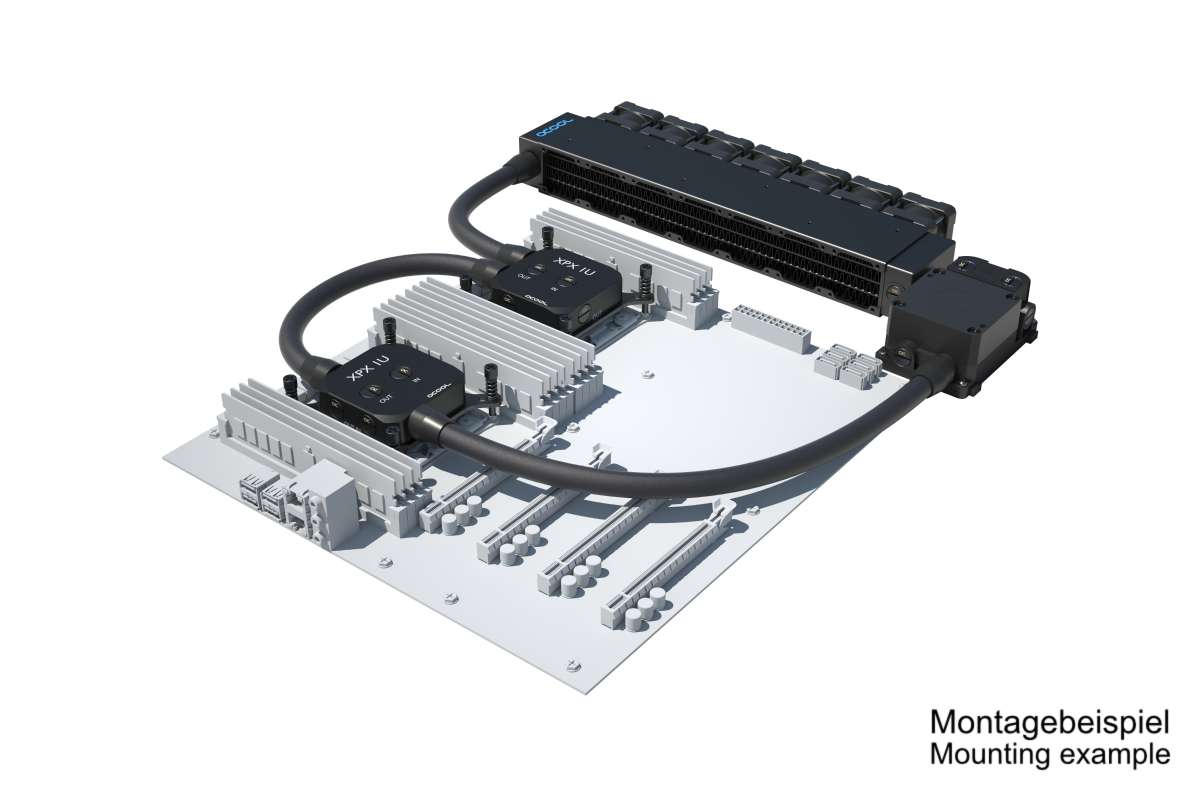 1HE Dual Sockel Server und Workstation Wasserkühlung | Alphacool