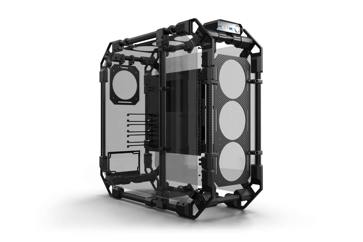 Skeleton Carbon Gehäuse von Alphacool