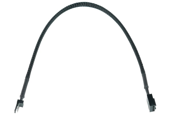 Phobya adapter 3Pin (female) to 4Pin PWM (male) 30cm - black | Aquatuning